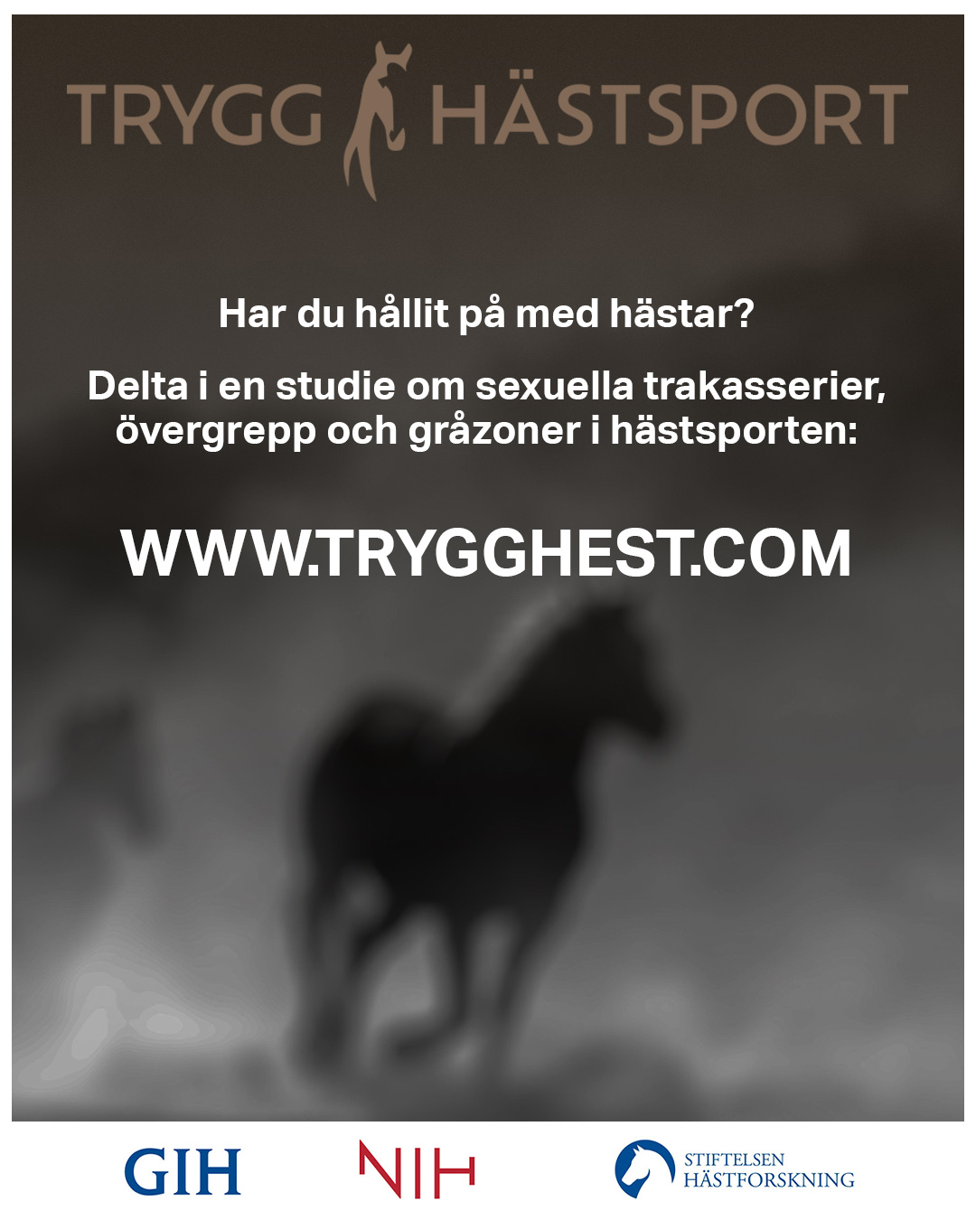 Delta i forskning: Trygg hästsport - HästSverige